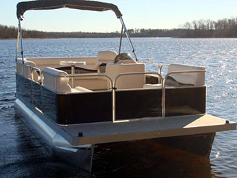 21 ft Crusing Pontoon Boat w/ 23" Tubes & Front Couches